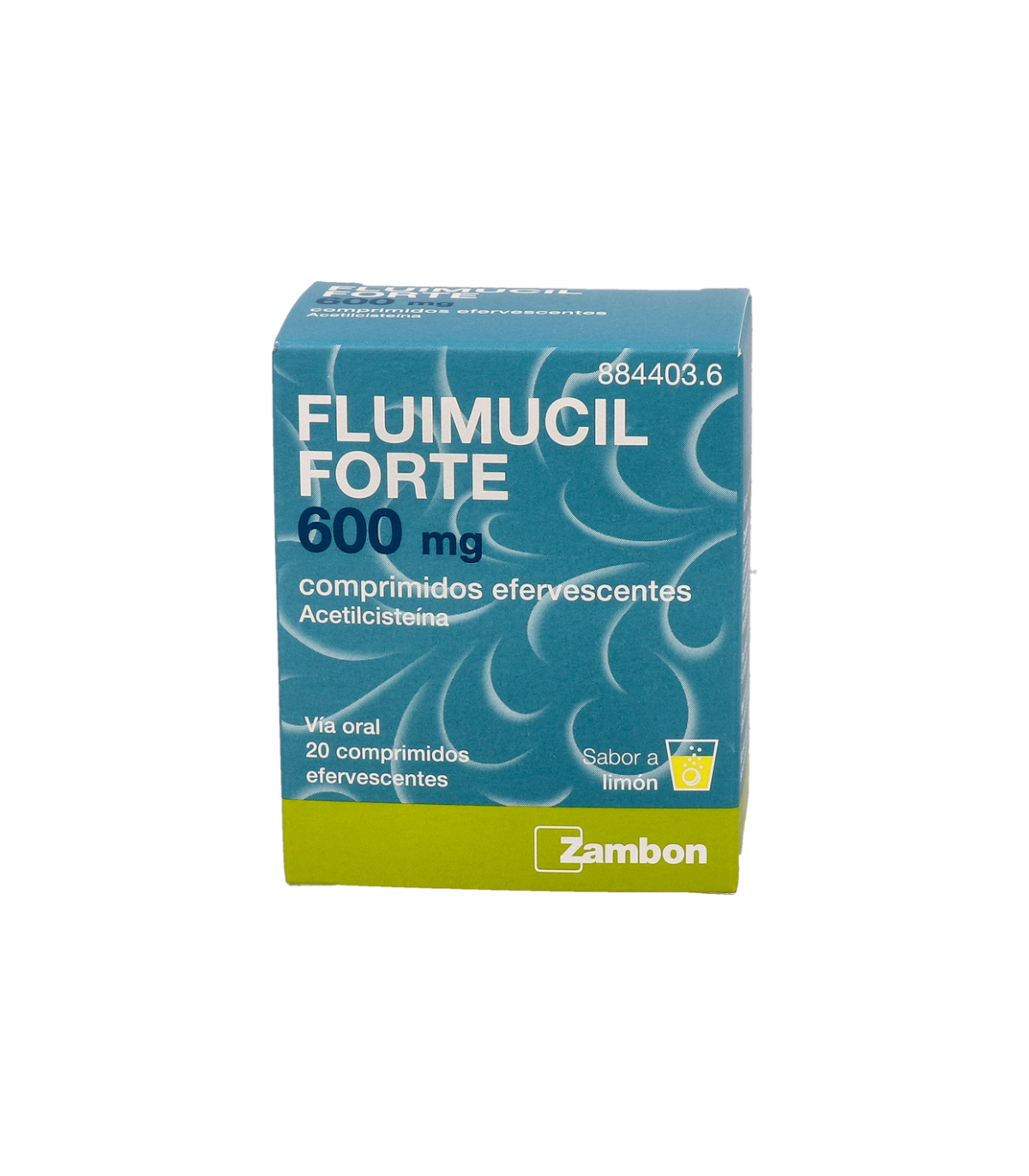 Fluimucil Forte 600 mg 20 comprimidos efervescentes. Envío 24-48H