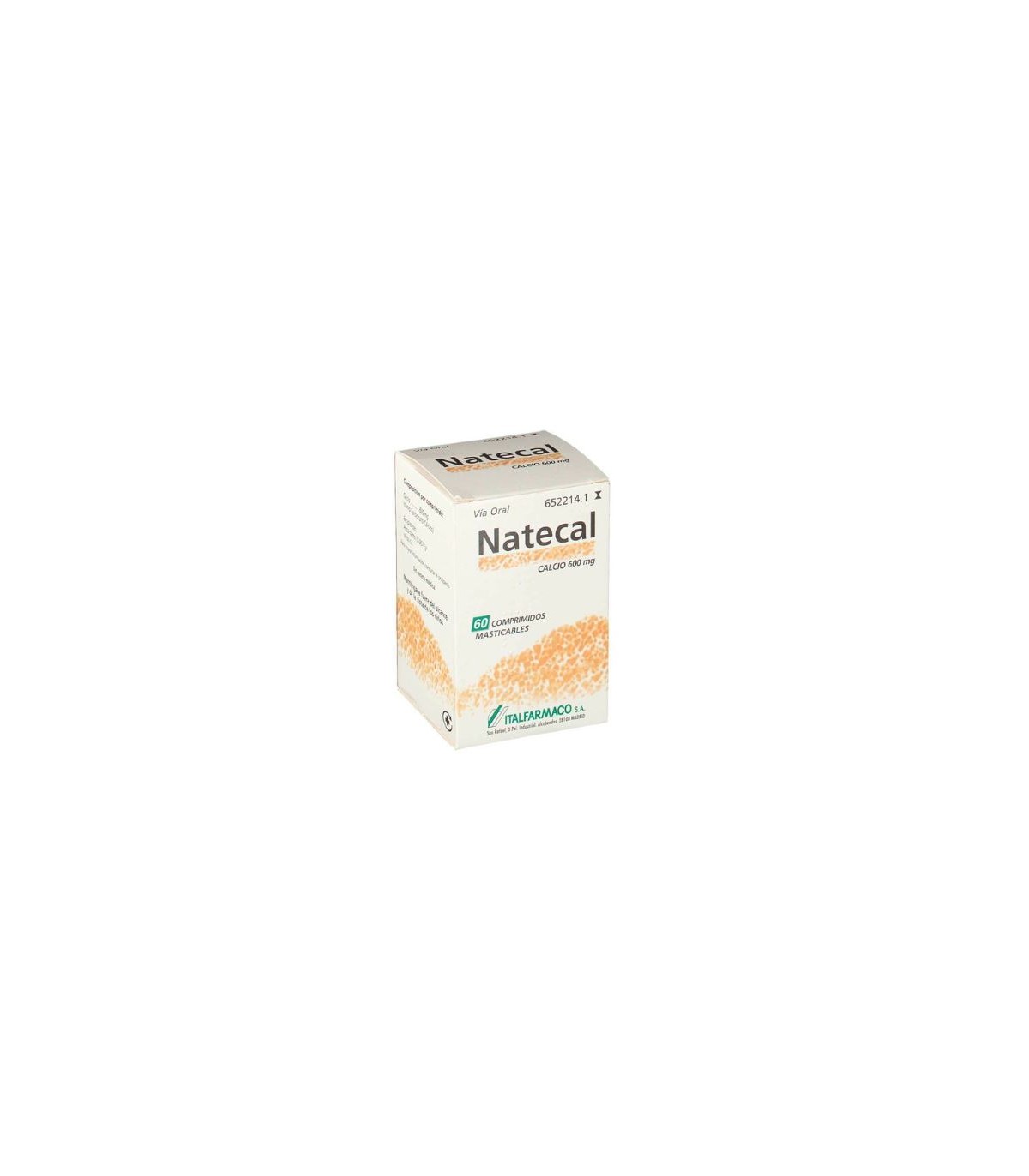 NATECAL 600 MG 60 COMPRIMIDOS MASTICABLES